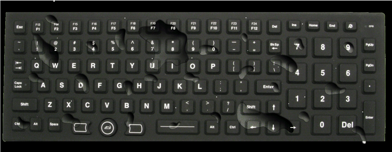 Typhoon™ Sealed Industrial Keyboard with Optional Mouse - Miller ...