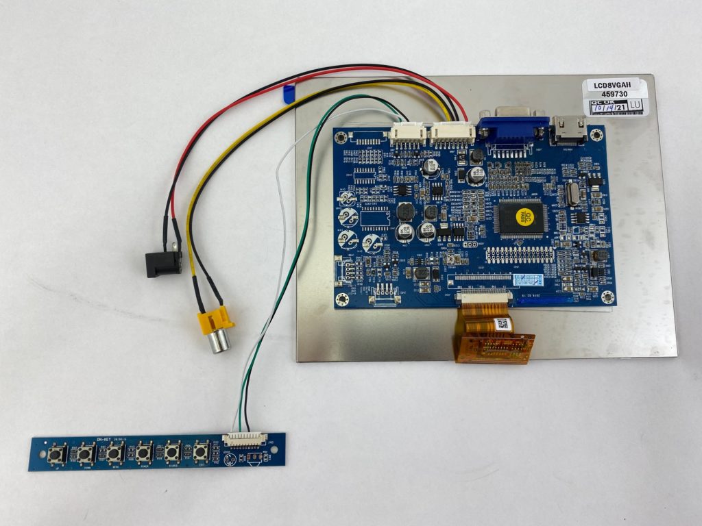 LCD8VGAH - 8" LCD Module, Video & VGA Inputs - Miller Technologies