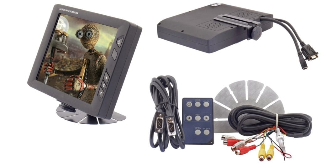 LCDP84VGA - 8.4" High Brightness Video/VGA Input Monitor with Mount ...