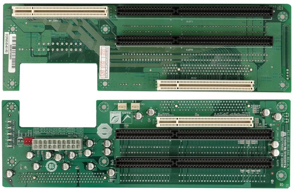 PCI-6SD - 2U Chassis Backplane with 2 PCI & 2 ISA - Miller Technologies