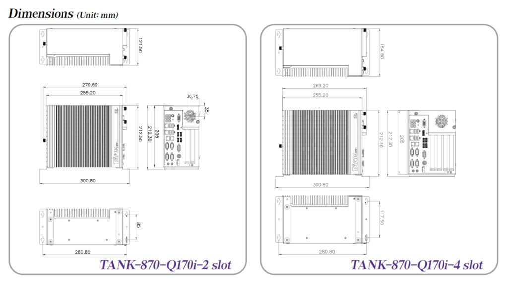 TANK-870-Q170 - High-Performance Fanless 7th Gen Intel® Core™ i5/i7 ...