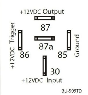 Beüler BU-5084M-0000 - Waterproof 40/60 Amp 12 Volt Relay, Plastic with ...